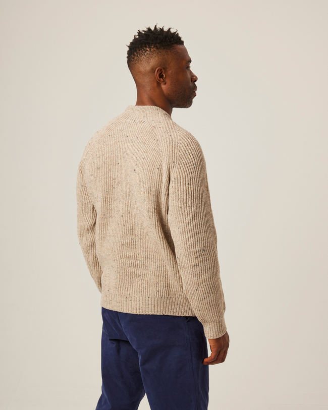 Peregrine Ford Crew Jumper - Oatmeal – Howard Clothing co
